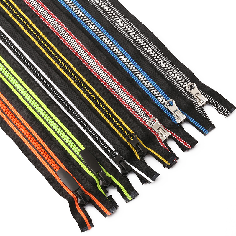 Custom Teeth #5 Plating Resin Zipper Custom Tape Plastic Zipper - Oem ...